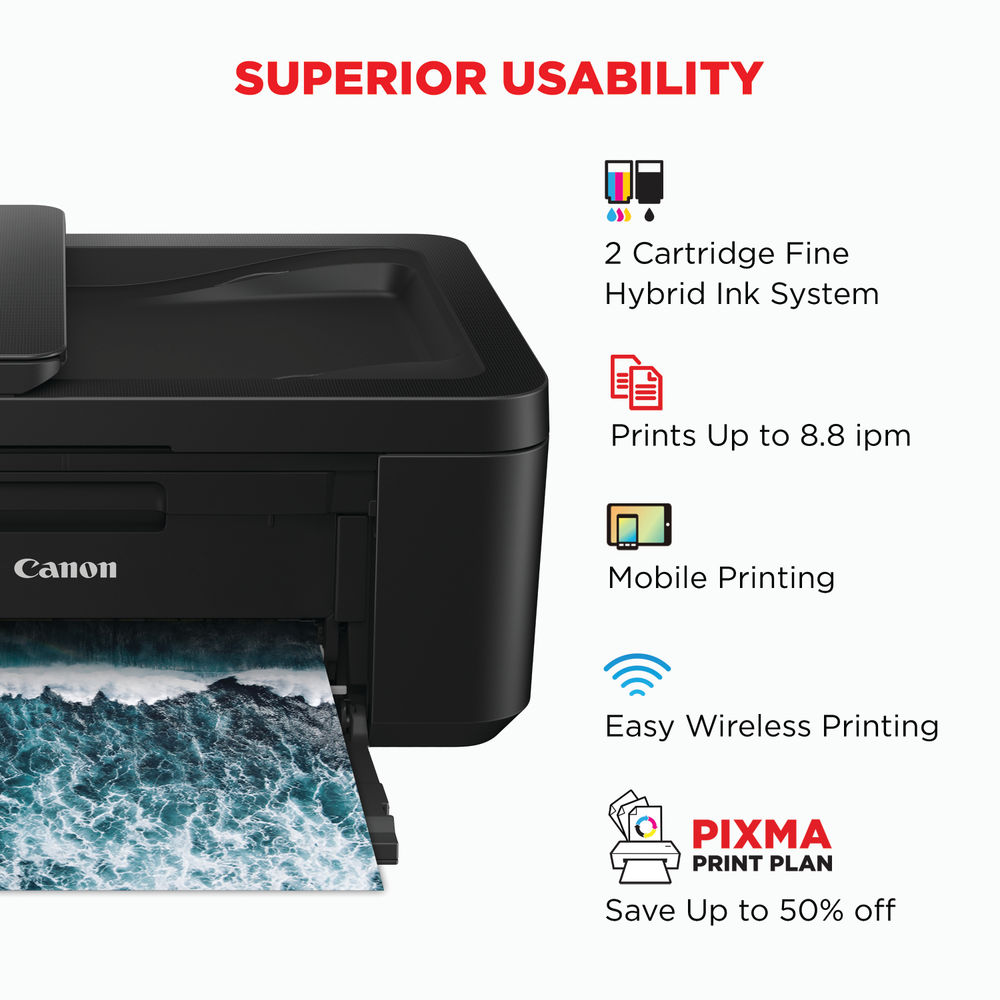 Canon PIXMA TR4750i A4 4 in 1 Wireless Colour Inkjet Printer 5074C008